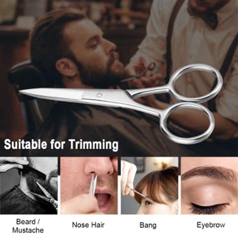 Nose Hair Scissors Mini Stainless Steel Round Head Beauty Trimmer Nose