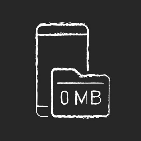 Full Storage Space Chalk White Icon On Dark Background Vector Art At Vecteezy