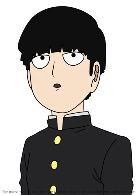 How To Draw Shigeo Kageyama From Mob Psycho 100 Mob Psycho 100 Step