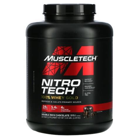 Muscletech Nitro Tech 100 Whey Gold Double Rich Chocolate 5 Lbs 2
