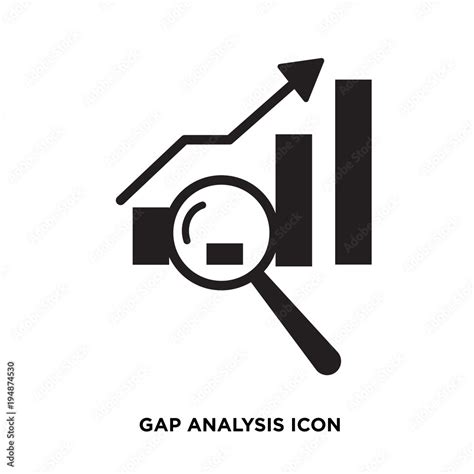 Gap Analysis Icon Isolated On White Background For Your Web Mobile And App Design Stock Vector