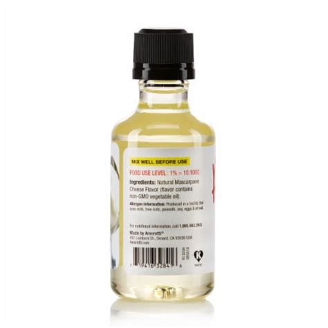 Amoretti Natural Mascarpone Cheese Extract Oil Soluble 2 Oz 1 Pack
