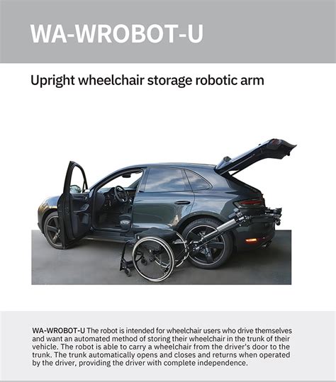 轮椅机械臂后备箱轮椅收纳机器人 山东明澳汽车科技有限公司 Welcab