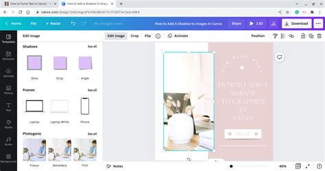 How To Add A Shadow To Images In Canva Natalie Ducey