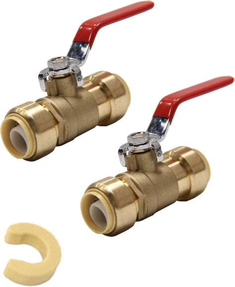 Pack Of 2 Ab 1 Inch Push To Connect Ball Valve 1 Inch
