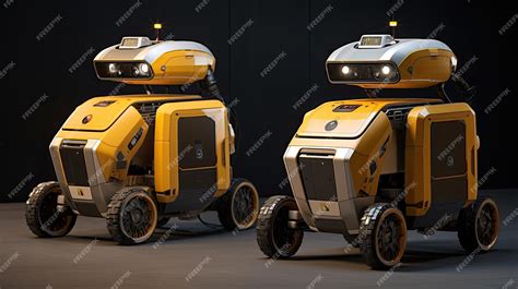 Premium Photo Robotic Garbage Collection Drones