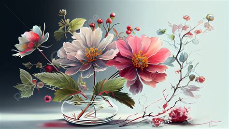 꽃병 우아한 그림 배경 꽃병 우아한 패션 꽃병 배경 일러스트 및 사진 무료 다운로드 Pngtree