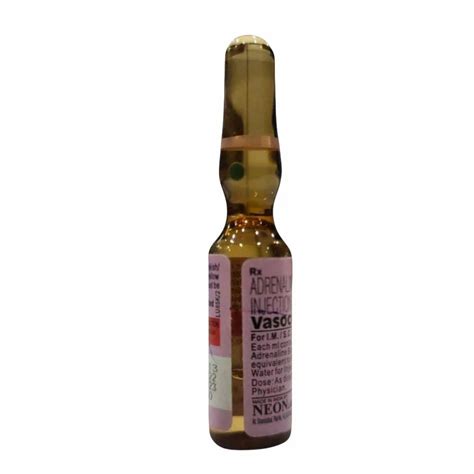 Ml Adrenaline Injection IP Treatment Relief Of Hypersensitivity At Piece In