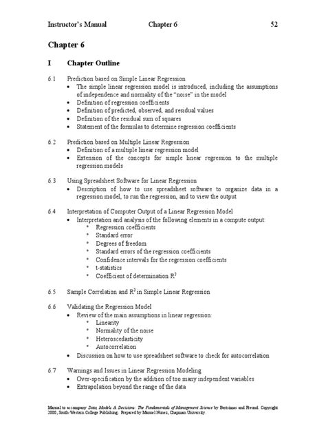 Ch 06 Pdf Errors And Residuals Regression Analysis