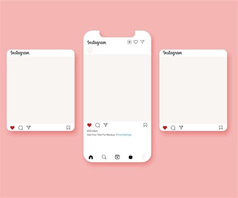 Instagram Phone Mockup Psd Premium Psd