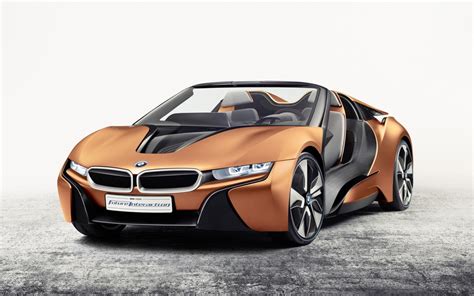 배경 화면 검은 Bmw I8 스포츠카 Cabrio 고성능 차 잡종 황금 차 초차 1680x1050 Px 육상