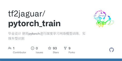 GitHub tf jaguar pytorch train 毕业设计 使用pytorch进行深度学习网络模型训练实现车型识别