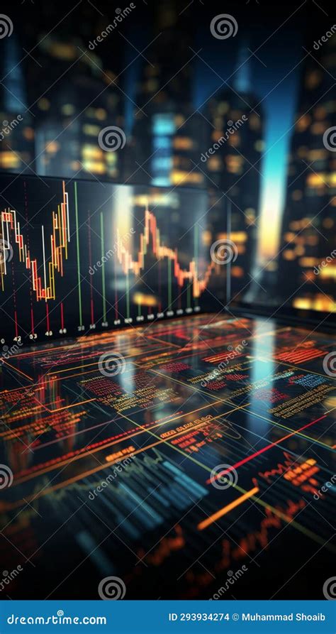 Conceptual Graphic Illustrates The Dynamic World Of Stock Market And Forex Trading Stock