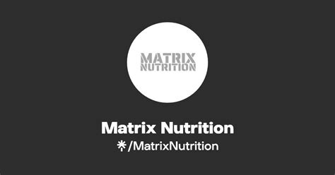 Matrix Nutrition Instagram Facebook Linktree