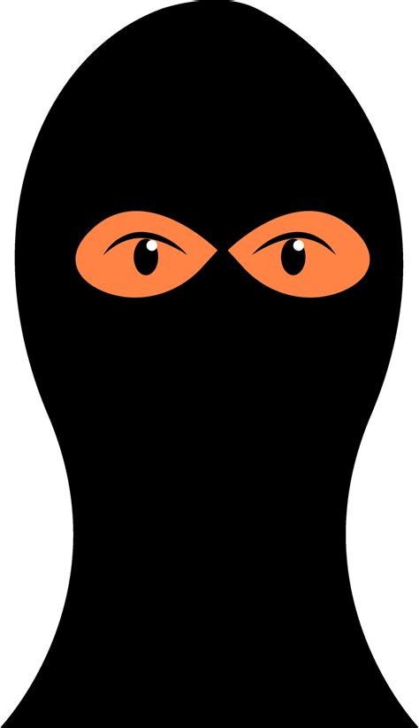 Un Hombre Vistiendo Un Cara Máscara En Cuales Solamente Su Ojos Son