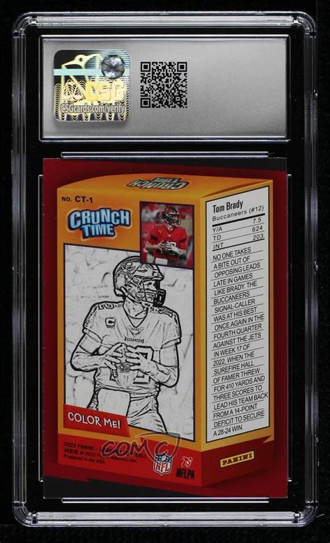 2022 Panini Donruss Crunch Time Galactic CT 1 Tom Brady For Sale