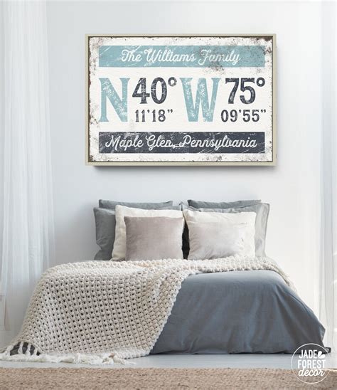 Personalized Coordinates Poster Custom Dark Red And Black Etsy