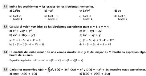 POLINOMIOS EJERCICIOS RESUELTOS DE SECUNDARIAMATEMATICA 4 ESO PDF