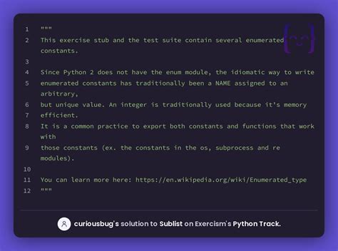 Curiousbugs Solution For Sublist In Python On Exercism