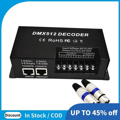 Channel Decoder Stage LED Lighting Controller PWM Dimmer Driver A Input DC V V RGB