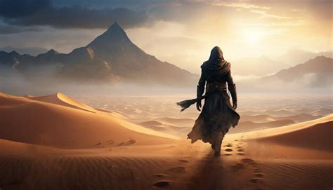 Capture A Essência De Uma Aventura épica Quando Uma Pessoa Vestida Com
