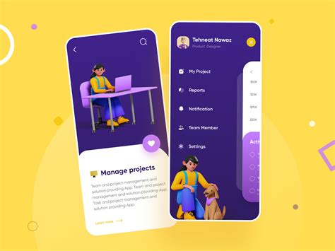 Project Management With 3d Characters Uiux Design By Tehneat Nawaz On Dribbble