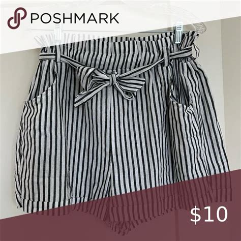 Black And White Striped Shorts Striped Shorts Clothes Design Striped