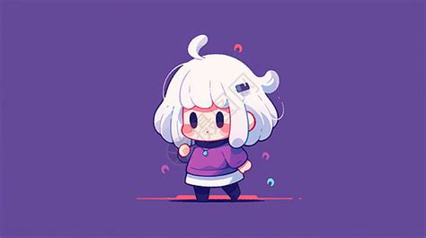 穿蓝色衣服时尚的卡通女孩插画图片下载 正版图片402517024 摄图网