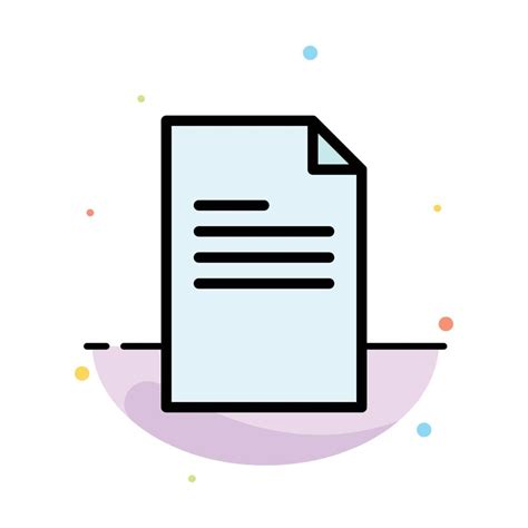 File Text Data Report Abstract Flat Color Icon Template 13521181 Vector