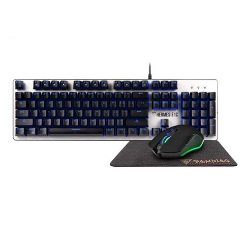 מקלדת גיימינג מכאנית ועכבר גיימינג בסט Gamdias Hermes E1c Combo