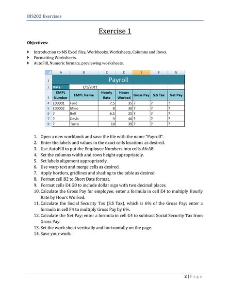 Excel Practice Exercises With Answers Solution Ms Excel