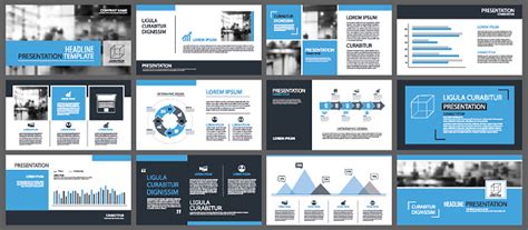 블루 프레 젠 테이 션 템플릿 및 인포 그래픽 요소 배경입니다 사업 연례 보고서 전단지 기업 마케팅 전단지 광고 브로셔 현대적인