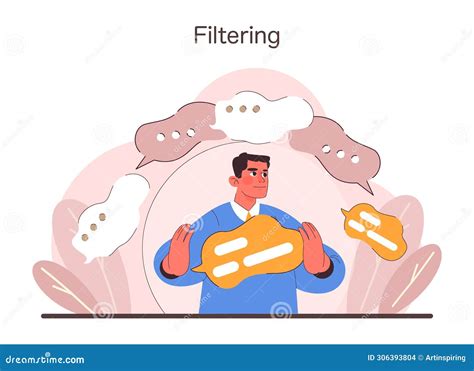 Filtering Concept Flat Vector Illustration Stock Vector Illustration