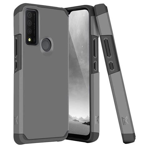 Tjs Phone Case For Tcl 30 Xe 5g Dual Layer Drop Protection Impact