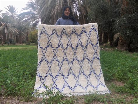 pile knot rug fair trade morocco anou