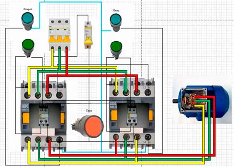 Реверс двигателя 380v чудо вилка с переключателем фаз схема без пускателей