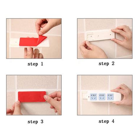 Self Adhesive Desktop Socket Fixer Cable Organizer Grandado