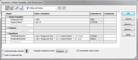 Solidworks Quick Tip Global Variables And Equations