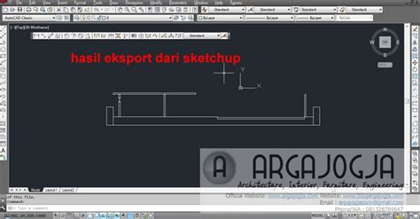 Cara Ekspor Gambar Potongan Sketchup ke AutoCAD – Argajogja's Blog