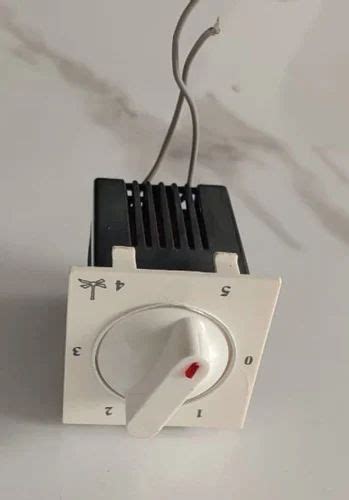 White 2 Module Socket Type Fan Regulator 5 Step At Rs 50 Piece In