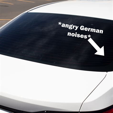Angry German Noises Arrow Cool Decalcar Sticker Decal Forged N Fast