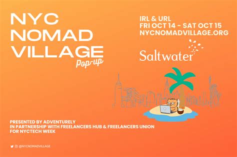 Adventurelys Nyc Pop Up Village Saltwater Nomads