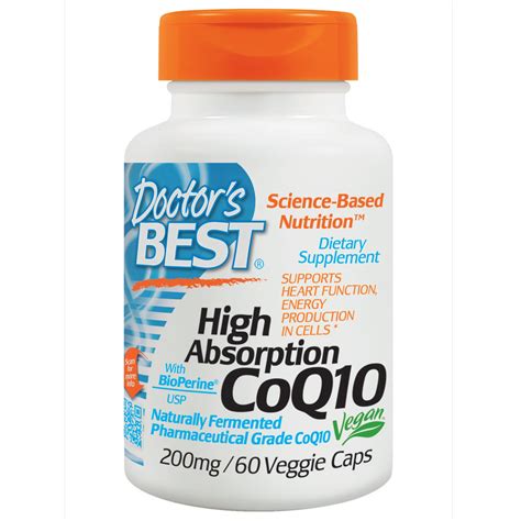 Коэнзим CoQ10, 200 мг, повышенной усваиваемости, 60 капсул. Doctor's ...