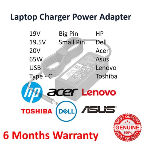 Laptop Charger Laptop Power Adapter Charging For Lenovo Thinkpad Dell Hp Asus Toshiba Acer