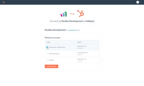 Hubspot Integration Set Up Parallax