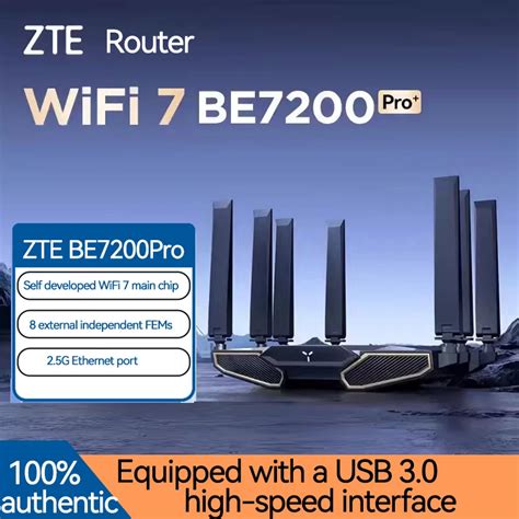 Zte Wifi7 Router Be7200 Router For Large Household 2 5g Port High Speed