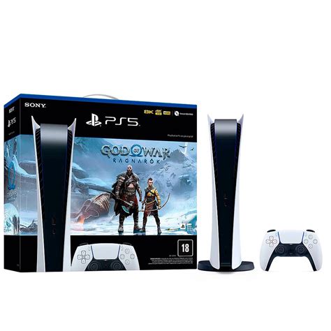 Console PlayStation 5 Digital Edition Branco God Of War Ragnarök