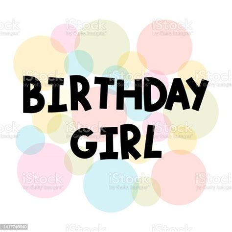 생일 소녀 손으로 그린 글자 동기 부여 문구 포스터 배너 엽서를위한 디자인 0명에 대한 스톡 벡터 아트 및 기타 이미지 0명