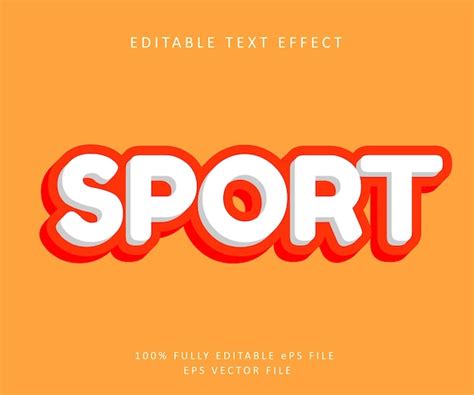 Premium Vector Sport Logo Editable Text Effect Illustrator