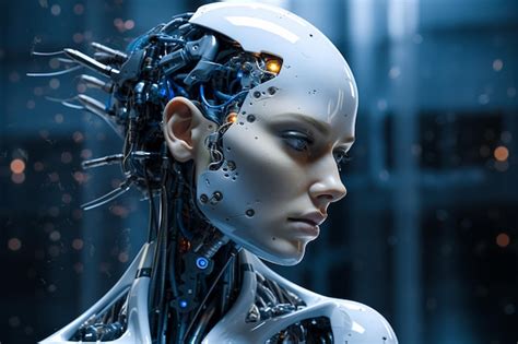 Premium AI Image | Futuristic artificial intelligence robot in future generative ai